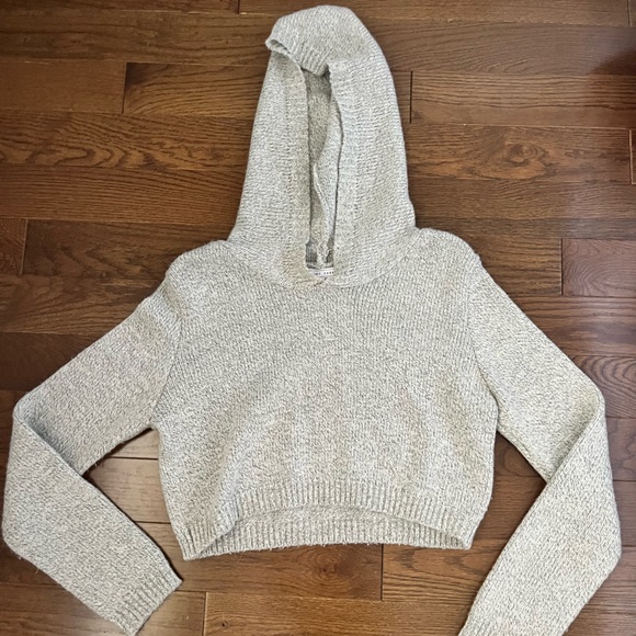 emory park | Sweaters | Emory Park Cropped Knit Hoodie | Poshmark